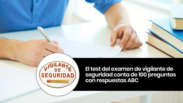 Test vigilante de seguridad 2026 - Tip Vigilante Seguridad